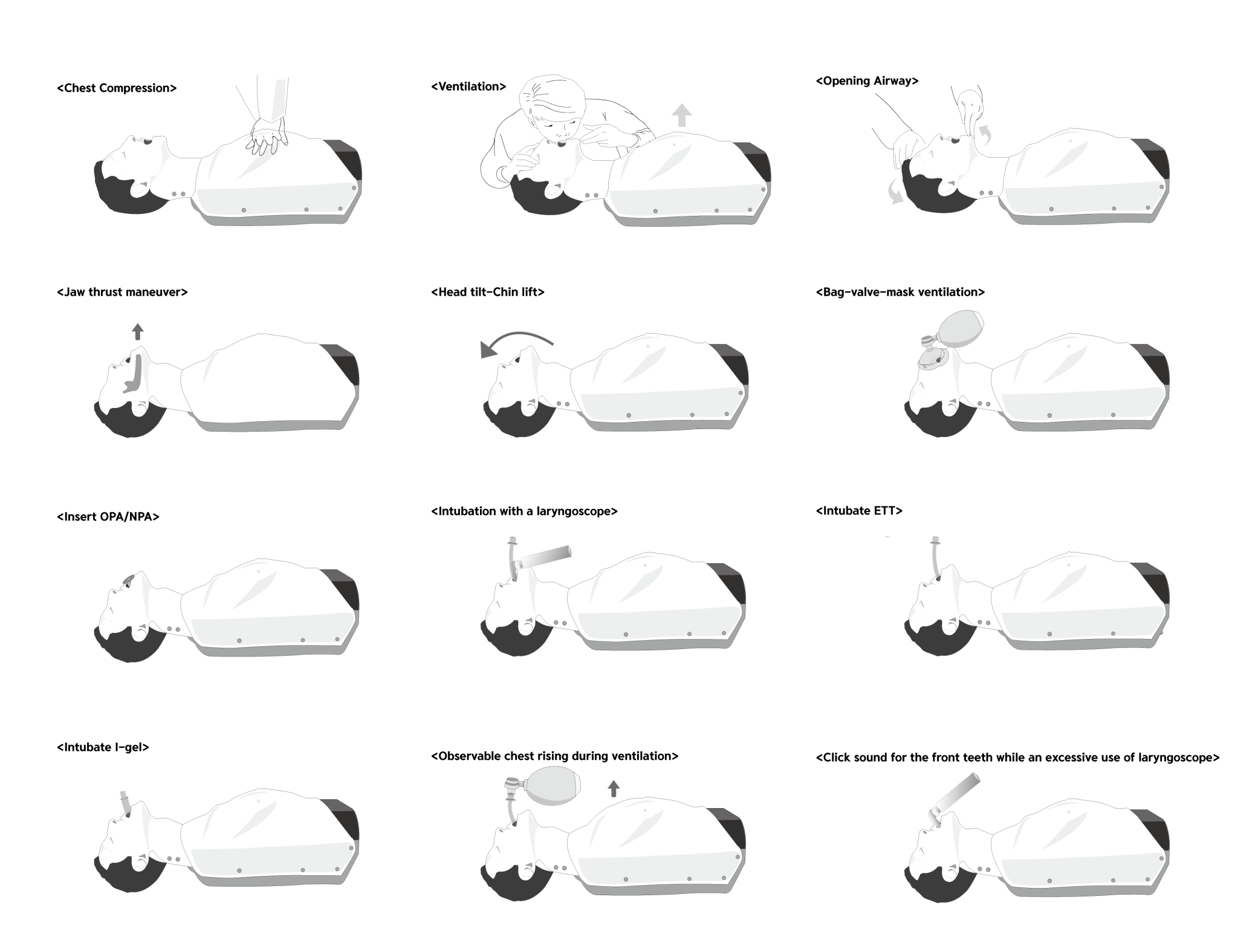 CPR & Airway Management Training Model — Sim & Skills
