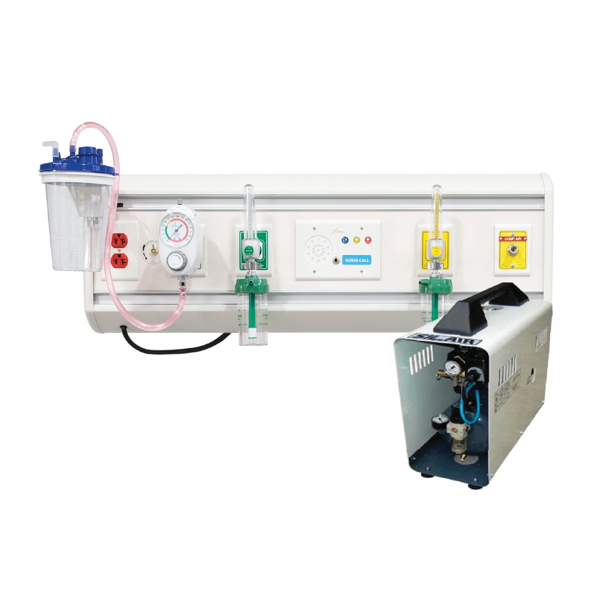 1.5m (60") Simulated Headwall with Air Compressor — Sim & Skills