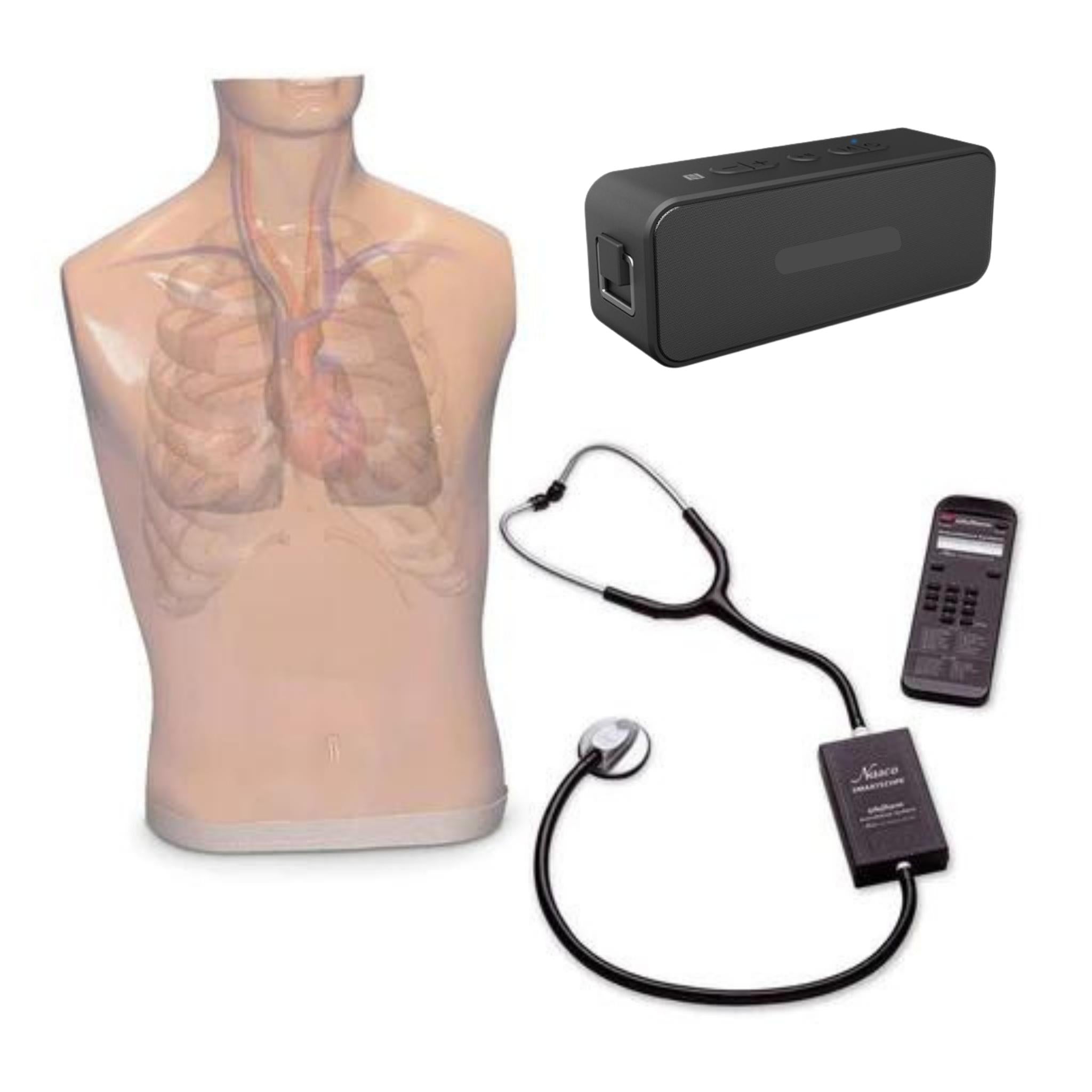Auscultation Trainer and Smartscope with Amplifier/Speaker System - Sim ...
