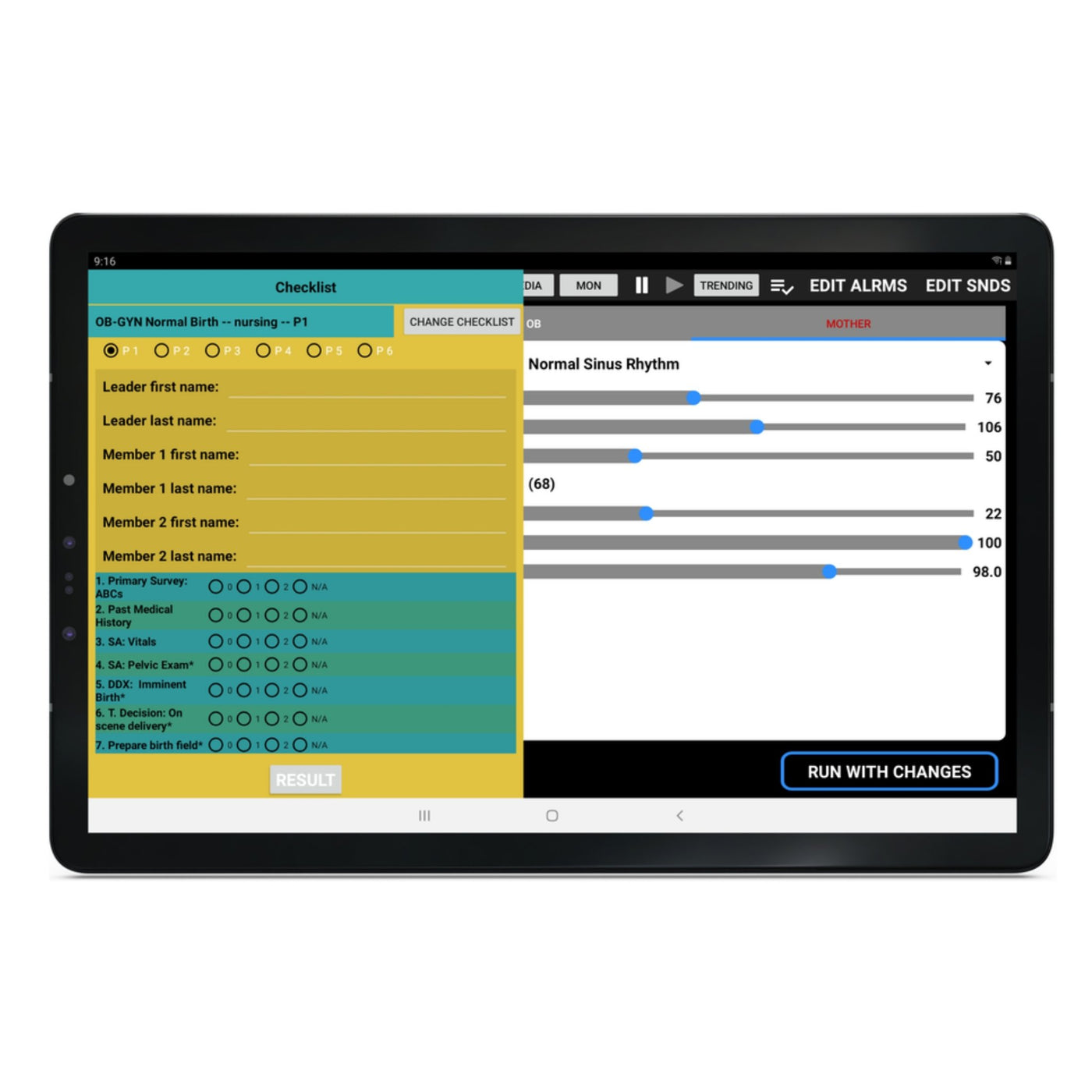 SimVS Simulated Patient Monitor Software - Sim & Skills