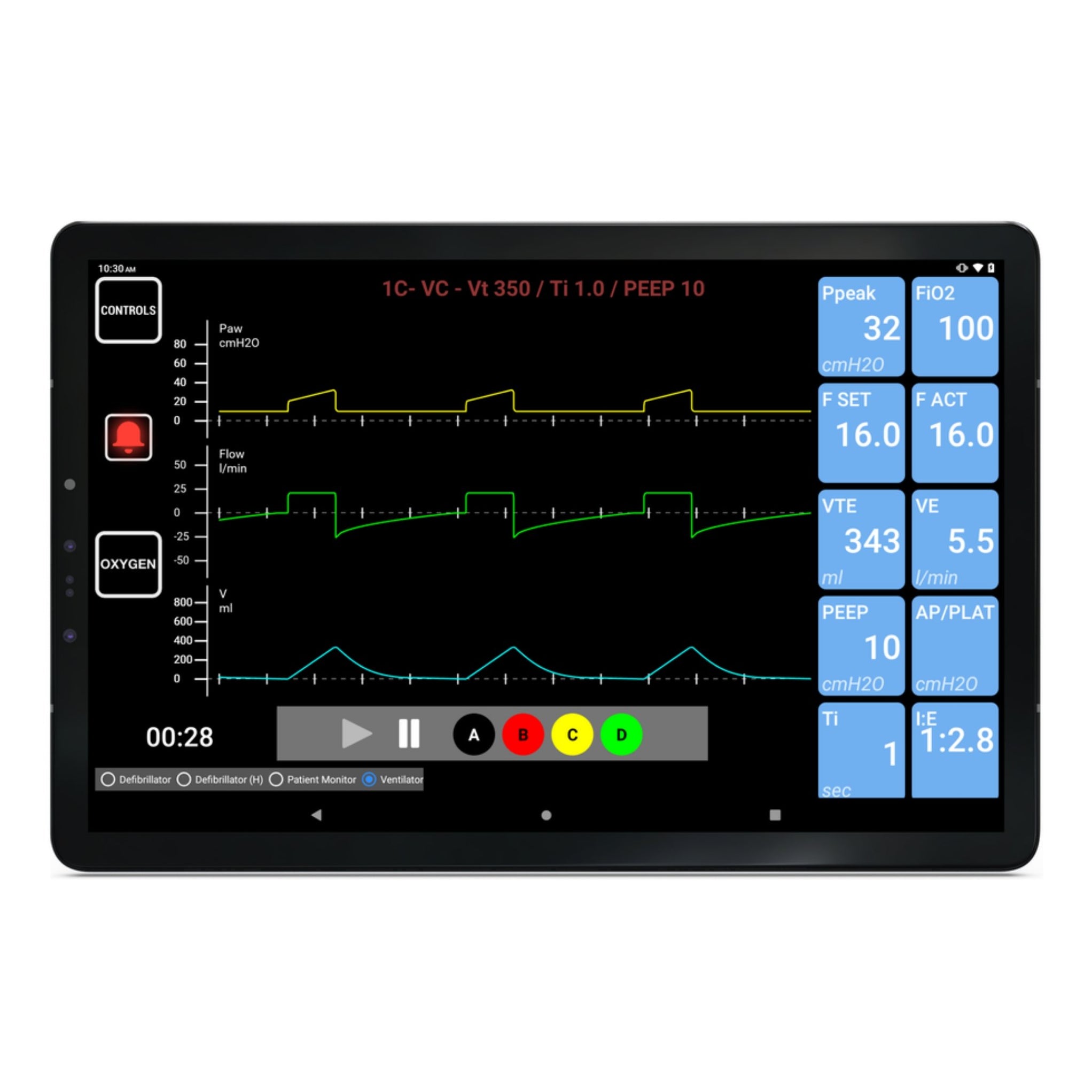 SimVS Simulated Patient Monitor Software - Sim & Skills